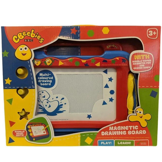CBEEBIES BBC MAGNETIC Drawing Scribble Doodle Board Etch A Sketch Kids ...