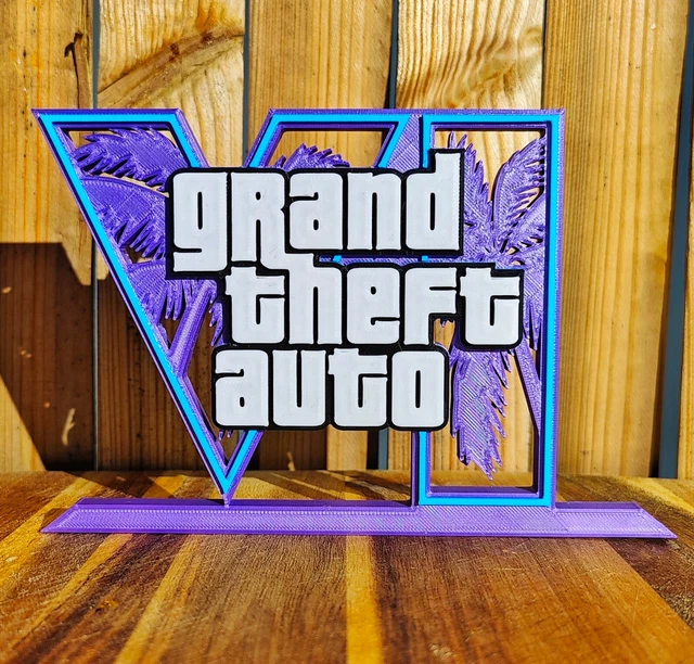 GRAND THEFT AUTO 6 LOGO GTA 6 VI Déco EUR 25,00 - PicClick FR
