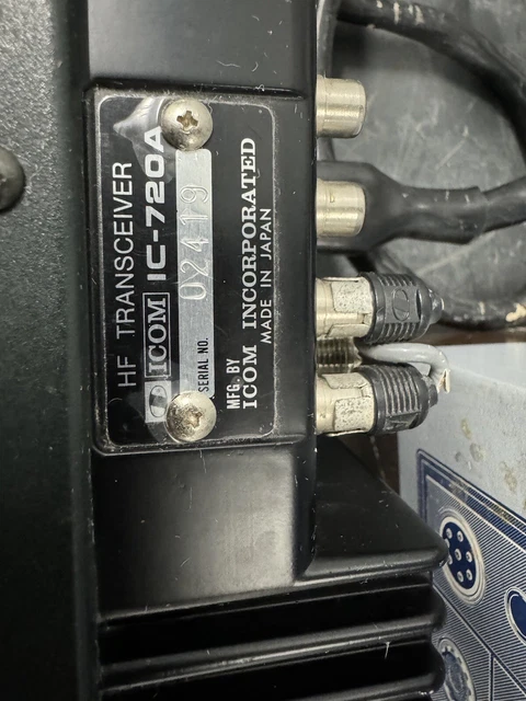 ICOM MODEL IC-720A SSB/CW 160-10 METER TRANSCEIVER W/ IC-PS15 & IC-SP3 ...