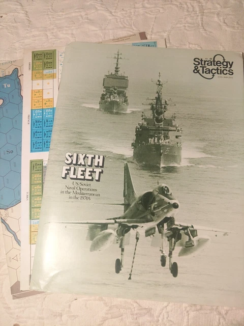 SIXTH FLEET GAME from SPI with S&T magazine 48 - naval & air- mint ...