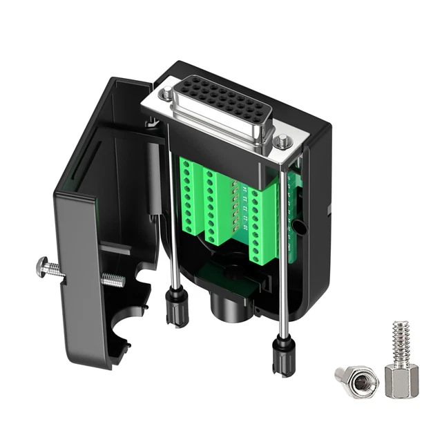 DB26 MALE/FEMALE ADAPTER To PCB Terminal Signals Module Board Connector ...