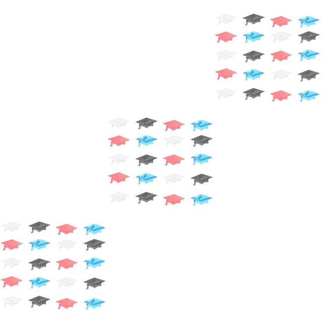 SAISON DES DIPLÔMES 1800 Pcs Tableau De Graduation Haut-de-forme ...