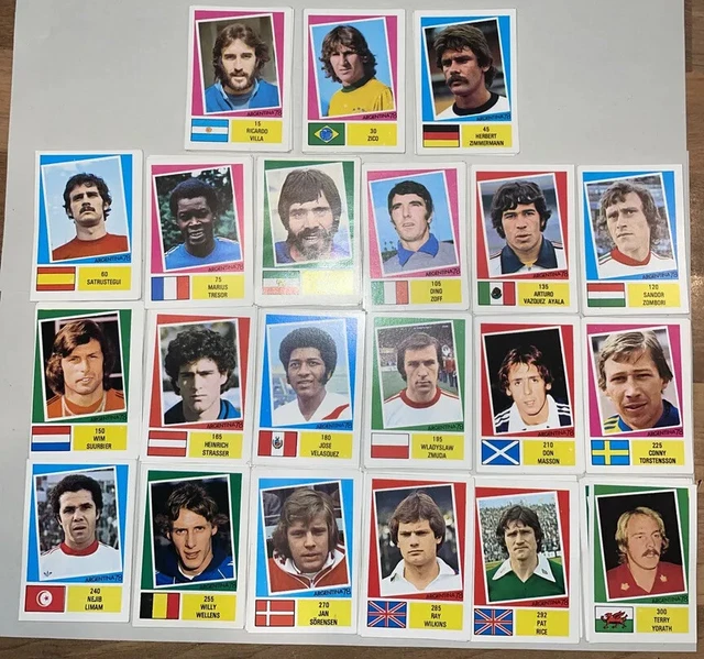 FKS STICKERS COMPLETE Set Argentina 1978 300 Stickers 21 Teams £225.00 ...