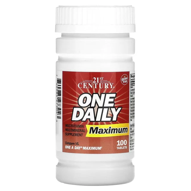 21ST CENTURY, ONE Daily, Maximum, 100 Tablets, Expiry:2027 £10.86 ...