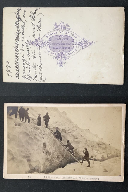 FRANCE, PASSAGE DES Echelles aux Grands Mulets, Route du Mont Blanc ...