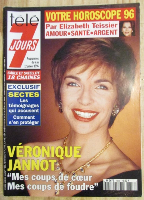 PROGRAMME TÉLÉVISION TÉLÉ 7 JOURS N° 1858 du 6 au 12 Janvier 1996 JANNOT VARTAN EUR 4,50 ...