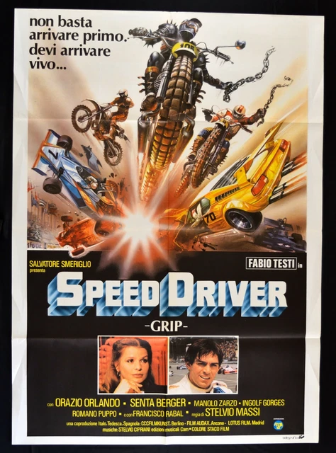 MANIFESTO SPEED DRIVER grip fabio testi moto racing ferrari massi M348 ...