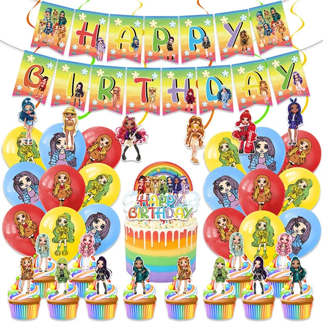 RAINBOW HIGH GEBURTSTAG Party Deko Set Luftballons Banner Toppers EUR ...