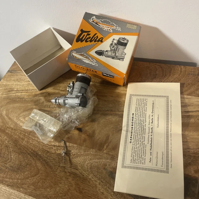 MOTEUR WEBRA WEBRA Glo-Star 0,20 po cu. moteur avion 3.5ccm NEUF DANS ...