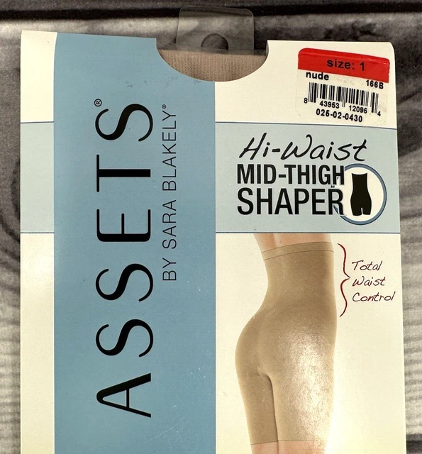 SPANX ASSETS HI WAIST MID THIGH SHAPER Size 1 NUDE £10.69 - PicClick UK