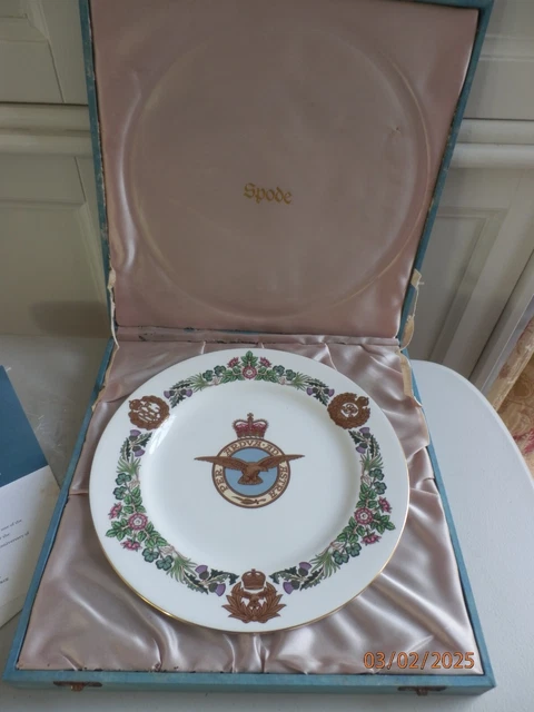 SPODE WW2 50TH Anniversary Commemorative RAF Plate Limited Edition ...