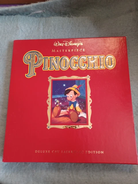 PINOCCHIO - LASERDISC Movie Walt Disneys Masterpiece Deluxe CAV Edition ...