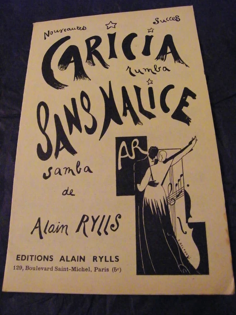 & SPARTITO CAPRICIA Sans Malice Samba De Alain Rylls " EUR 13,47 ...