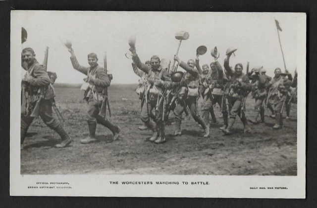 POSTCARD WW1 WWI DAILY MAIL REGIMENTAL WAR PICTURES WORCESTER REG YPRES No. 8 EUR 5,84 - PicClick IT