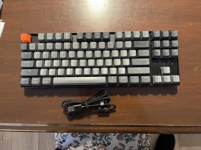 KEYCHRON K8 WIRELESS Mechanical Keyboard - White Backlight, Gateron G ...