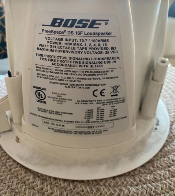 BOSE FREESPACE DS 16F White Loudspeaker Ceiling Speakers £39.16 - PicClick UK