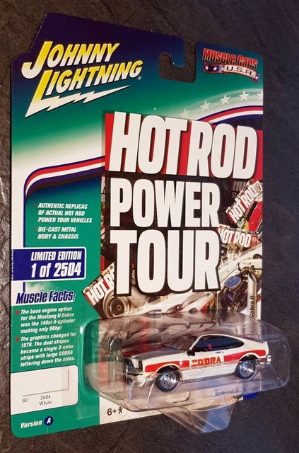 JOHNNY LIGHTNING 1/64 Scale 1978 Ford Mustang Cobra II White Diecast ...