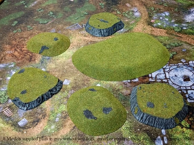 CLASSIC HILLS, 3D printed Tabletop Wargame Terrain Scenery, 10mm 15mm ...