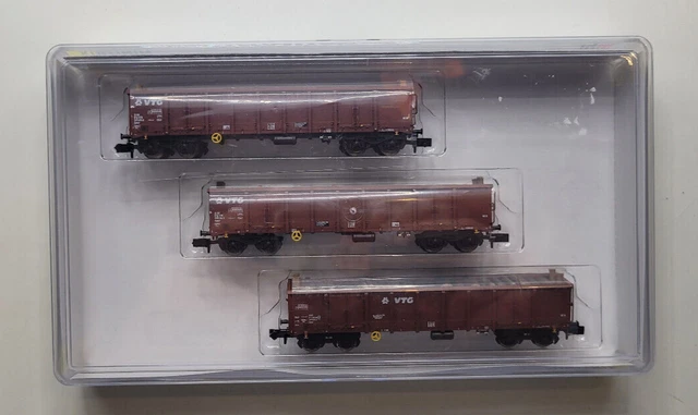MINITRIX 18288 SPUR N Güterwagen-Set Bauart Eanos der VTG Epoche VI in OVP *NEU* EUR 100,81 ...
