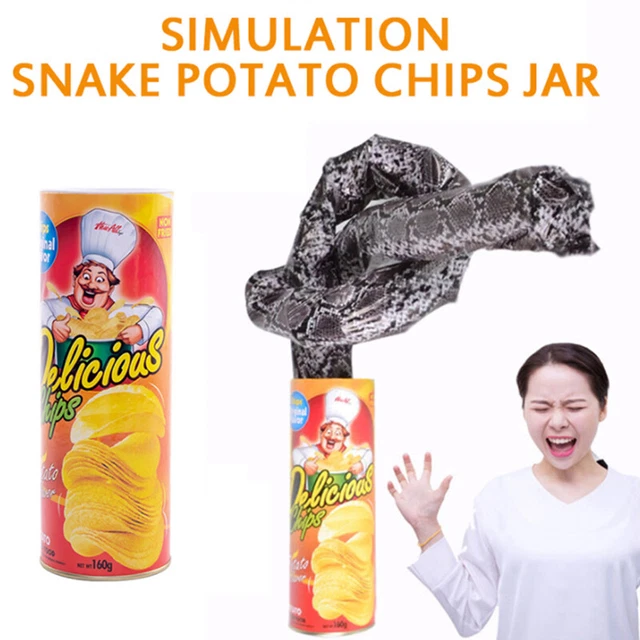SPOOF POTATO CHIP Snake Bouncing Snake Whole Person Startled Trick ...