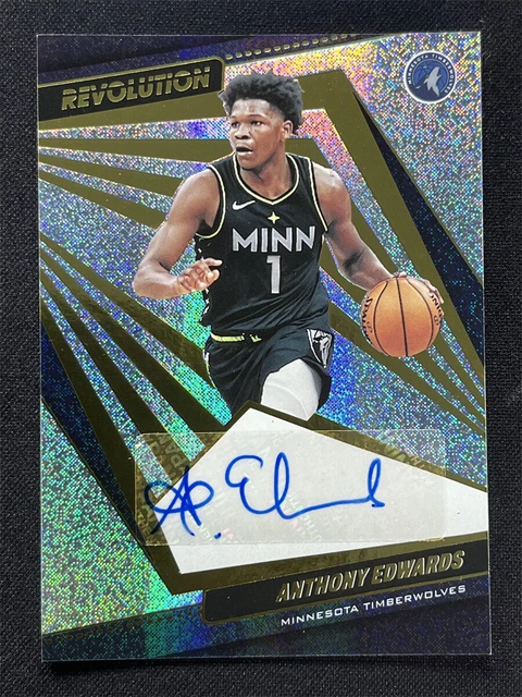 2021-22 PANINI REVOLUTION Anthony Edwards Autographs Auto Timberwolves ...