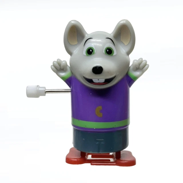 CHUCK E CHEESE Limited Edition Wind Up & Party Celebrate Figurine Mouse ...