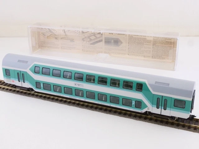 FLEISCHMANN 5125K DOUBLE Decker Car 2. Kl Dc H0 Kkk Mint! Boxed St Bl ...