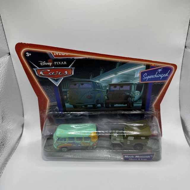 DISNEY PIXAR CARS Fillmore & Sarge Movie Moments 2 Pack Diecast 1:55 ...