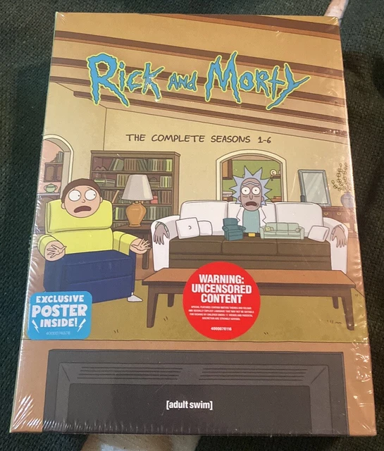 RICK AND MORTY: The Complete Seasons 1-6 (DVD Box Set) New & Sealed £23 ...