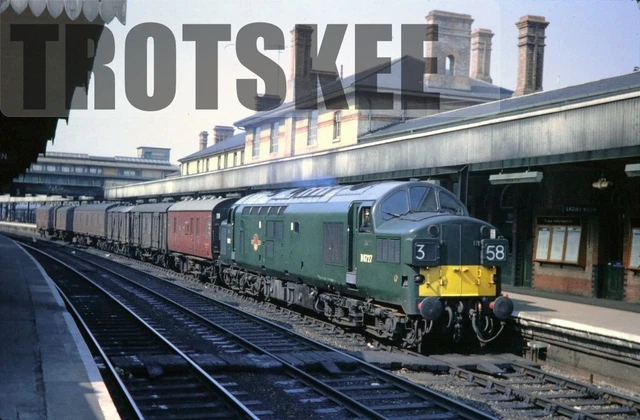 35MM SLIDE BR British Railways Diesel Loco Class 37 D6727 1963 Original ...