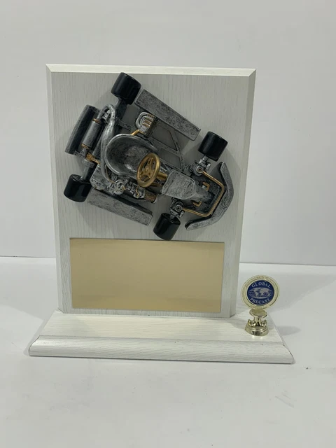 MANHATTAN TROPHIES- GLOBAL Precast GO KART Trophy Award Plaque Racing ...