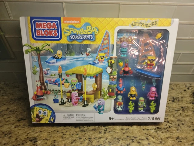MEGA BLOKS SPONGEBOB Squarepants Beach Resort Figure Pack - Factory ...