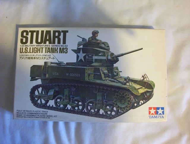 TAMIYA 1/35 SCALE U.S. M3 Stuart Light Tank model kit. [untouched] EUR ...