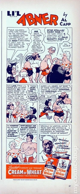 LIL ABNER CRÈME De Blé Ad Stop Stallin' #0 VG 4.0 Stock Image Bas Grade ...