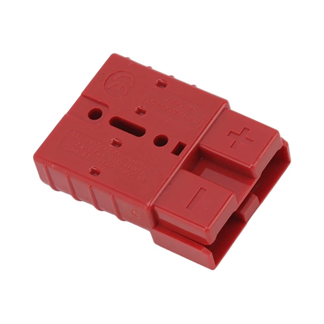 RED 50A 600V Connector Double Pole High Current Power Supply Plug ... RED 50A 600V Connector Double Pole High Current Power Supply Plug ...