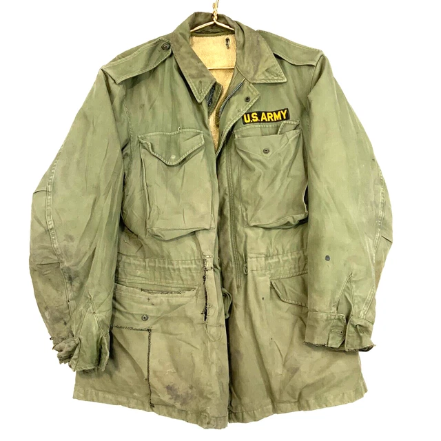 VINTAGE 50S M-51 Field Jacket Military US Army Coat M-1951 S OG-107 Korean War £92.26 - PicClick UK