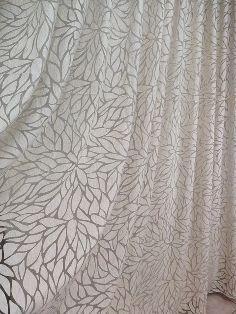 TENDE DEVORE A metro effetto lino moderna stoffe organza tendaggi ...
