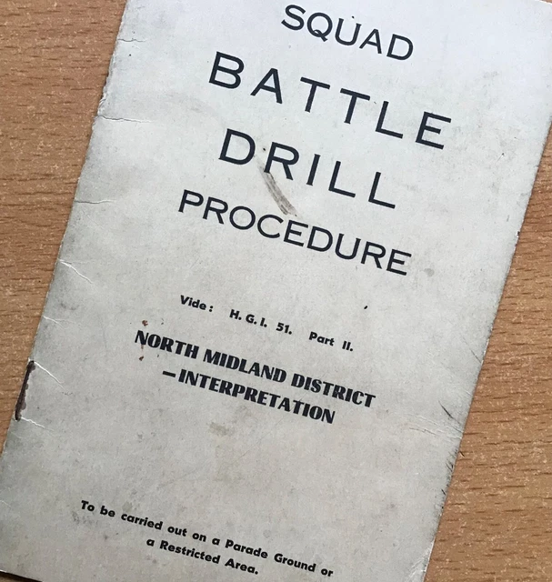 ORIGINAL WW2 BRITISH Home Guard Pamphlet: Squad Battle Drill Procedure ...