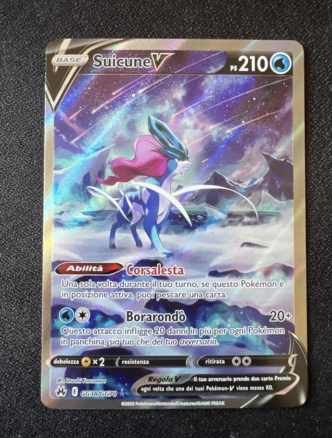 POKEMON CARD SUICUNE V Alternative Art GG38/GG70 ITA Zenit Regale EUR ...