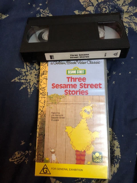 SESAME STREET - Three Sesame Street Stories VHS Tape - Golden Book ...