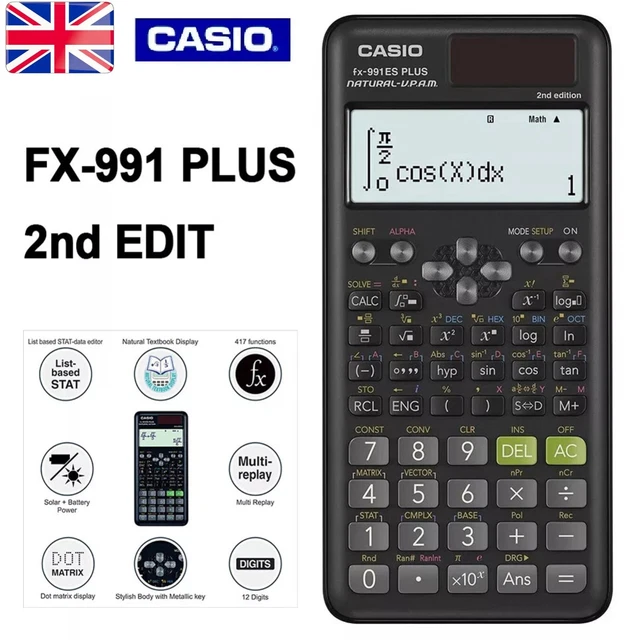 CASIO FX-991ES CLASSWIZ Advanced Engineering Scientific Calculator 552 ...
