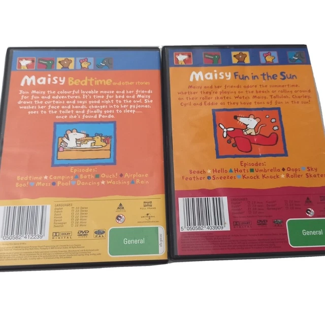 MAISY MOUSE TV Series DVD Children Animation Bedtime, Fun In The Sun ...