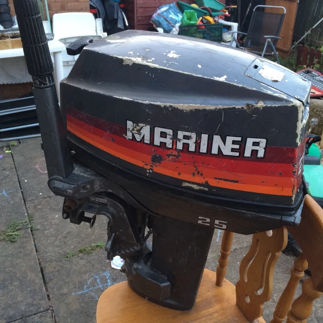 MARINER 25HP SHORT Shaft 2 Stroke Outboard Engine £175.00 - PicClick UK