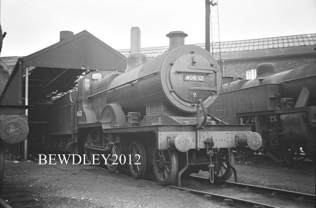 NEGATIVE 6X9CM LMS FOWLER 2P CLASS 40632 ON 16A NOTTINGHAM SHED LATE ...
