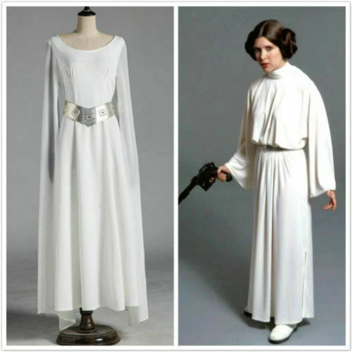 Princess Leia Costume Adult Star Wars Halloween Fancy Dress Costume