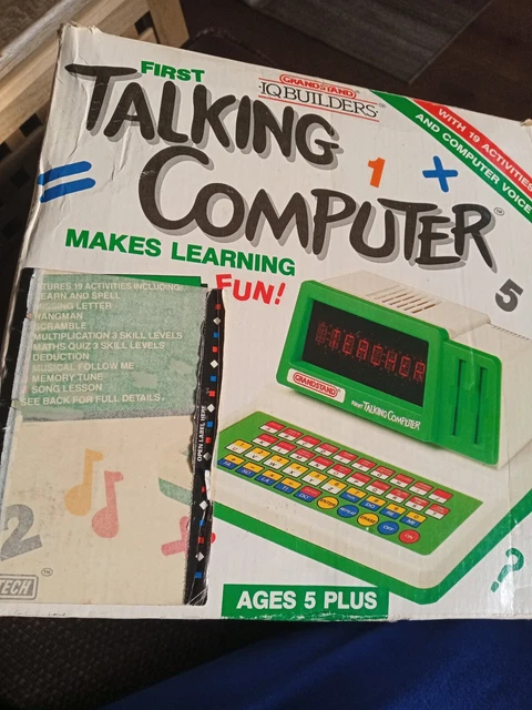 BANDIERA VINTAGE PRIMO computer parlante costruttori IQ - in scatola ...