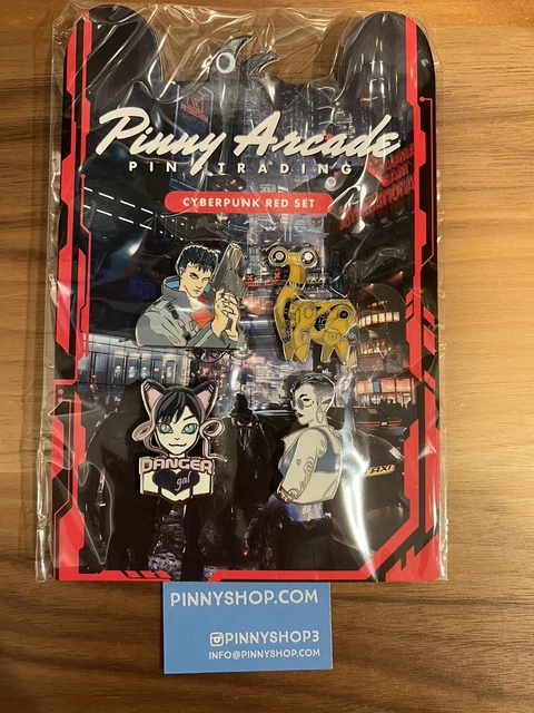 PINNY PENNY Arcade PAX 2021 Cyberpunk Red Pin Set Siete Chibi Danger ...