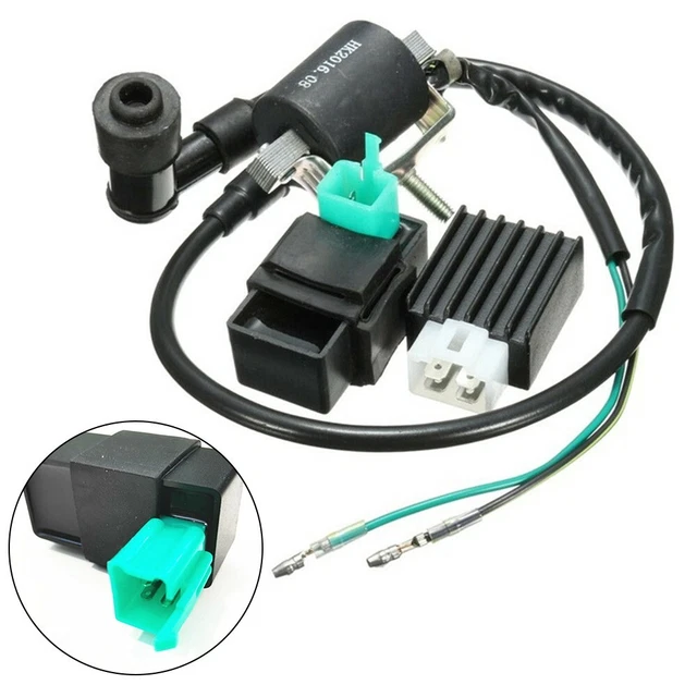 KIT BOÎTE CDI bobine d'allumage moto noire pour 110cc 125cc 140cc Dirt ...