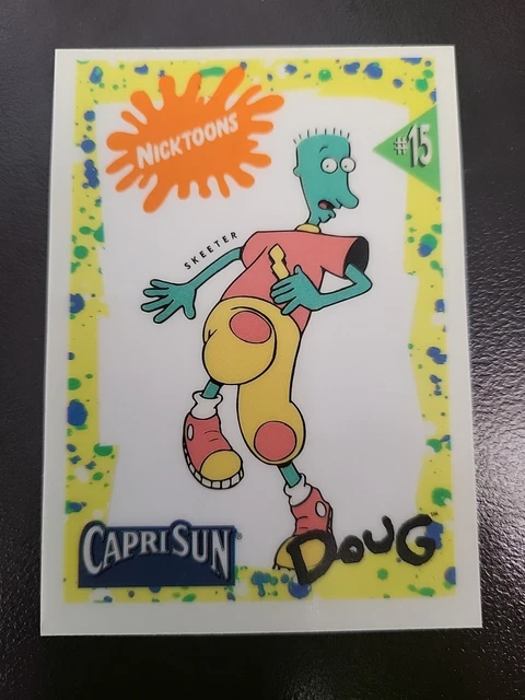 1992 CAPRI SUN Rugrats Chuckie Nickelodeon Nicktoons DECAL Sticker card ...