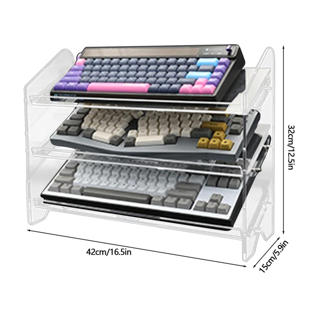 KEYBOARD DISPLAY STAND Acrylic Keyboard Display Rack Keyboard Display £ ...